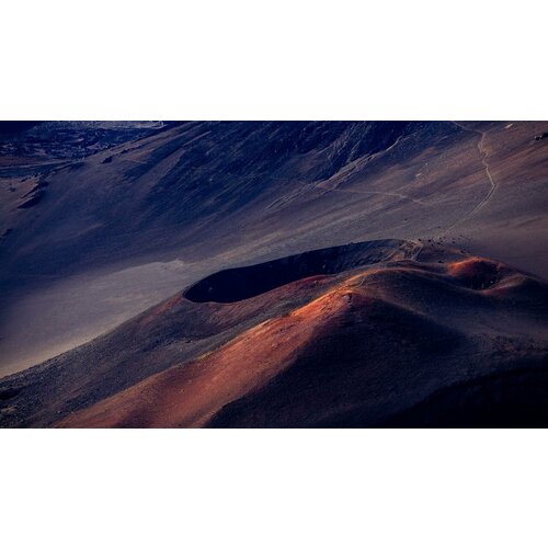 Картина на холсте 60x110 LinxOne "Природа Пустыня Вулкан" интерьерная для дома / на стену / на кухню / с подрамником