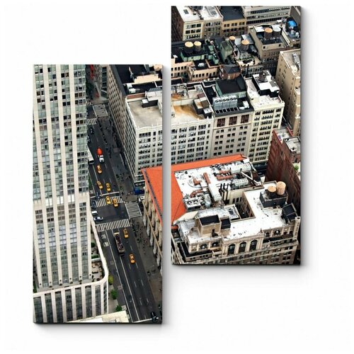 Модульная картина Пасмурный день в Нью-Йорке70x88