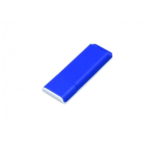 Оригинальная двухцветная флешка для нанесения логотипа (64 Гб / GB USB 3.0 Синий/Blue Style Именная флешка стильный подарок на день рождения)