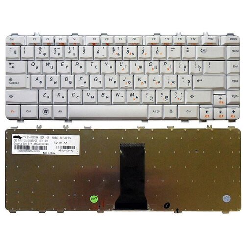 Клавиатура для ноутбука Lenovo 25-008419 белая