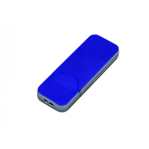 Пластиковая флешка для нанесения логотипа в стиле iphone (128 Гб / GB USB 3.0 Синий/Blue I-phone_style Флеш-карта Айсберг)