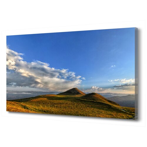 Картина на холсте "Горы" PRC-818 (45x30см). Натуральный холст