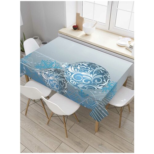 Скатерть прямоугольная JoyArty на кухонный стол "Шары фантазий" из оксфорда, 180x145 см
