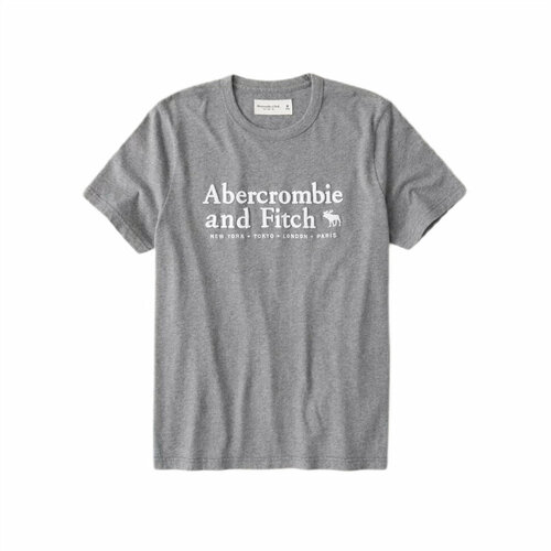 Футболка Abercrombie & Fitch, размер M, серый