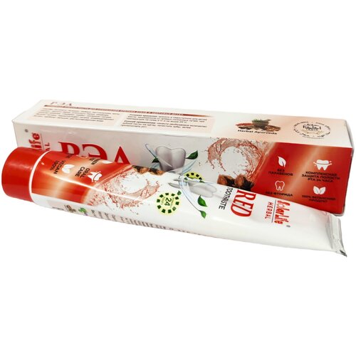 SolarLife Herbal Red Аюрведическая Зубная Паста Рэд с натуральными ингредиентами, 100 гр