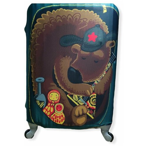 Чехол для чемодана , размер XL, коричневый