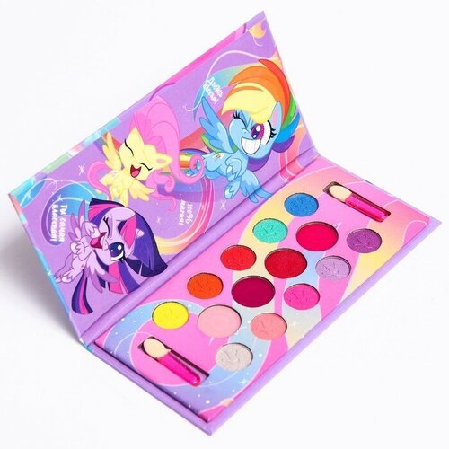 Набор косметики, тени 10 цветов, блеск 4 цвета "Пинки Пай", My Little Pony