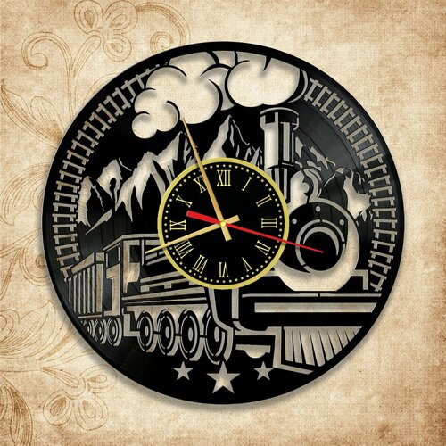 Настенные часы с изображением поезда