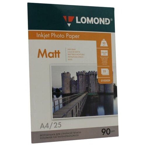 Бумага Lomond A4 200г/кв. м матовая двусторонняя 0102052 25л