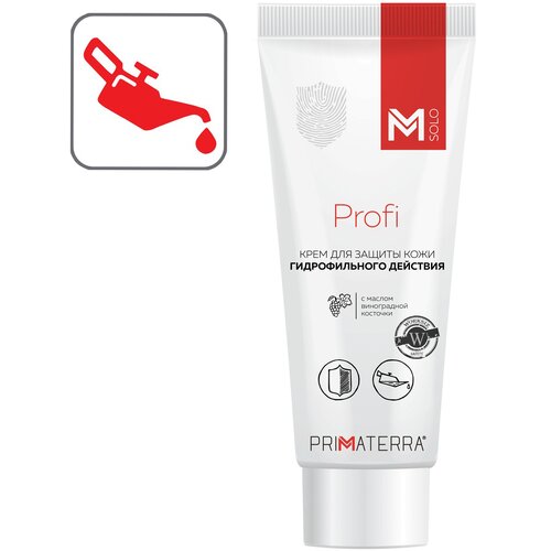 Гидрофильный крем M SOLO PROFI для защиты кожи от водонерастворимых веществ ( нефть, мазут, битум, графит, масла, лаки, краски ) , 100 мл. / 1 шт.