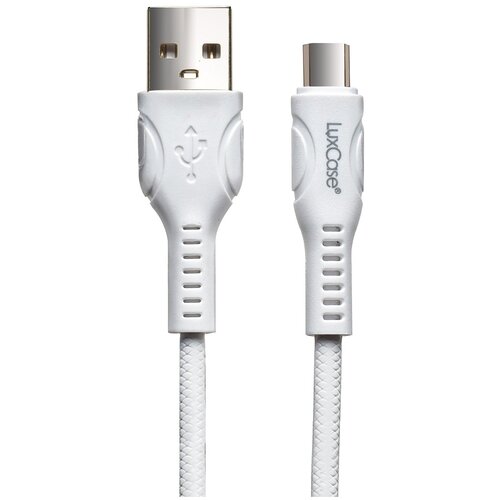 Кабель USB Type-C 1м 3А (быстрая зарядка) PVC от LuxCase