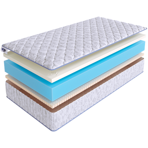 Беспружинный ортопедический матрас SkySleep ROLLER Cotton Memory-Latex 20 на диван кровать 80x220