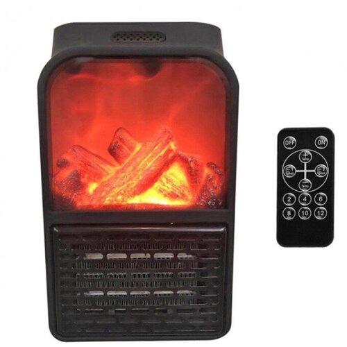 MELT Обогреватель портативный с пультом и LED дисплеем Flame Heater (Черный)