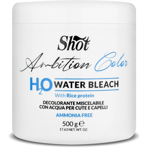 Порошок AMBITION COLOR для осветления волос SHOT water bleach 500 г