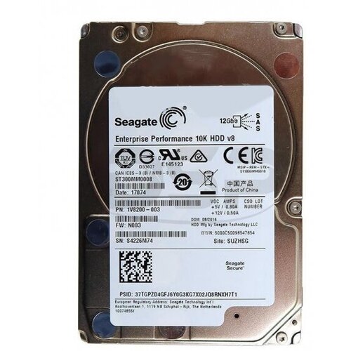 Жесткий диск Seagate ST300MM0008 300Gb 10000 SAS 2,5" HDD