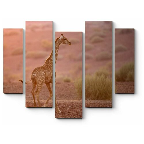 Модульная картина Одинокий жираф191x155