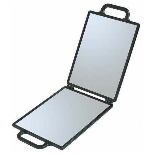Зеркало заднего вида DEWAL PRO, пластик, черное, складное, с двумя ручками 23х30 см NB00035