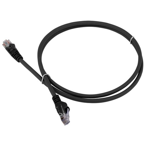 Патч-корд Lanmaster LAN-PC45 RJ-45 (m) - RJ-45 (m) CAT6 U/UTP, 2 м, 1 шт., черный