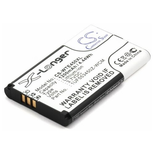 Аккумуляторная батарея CameronSino CS-WTE450XL для планшета Wacom Bamboo Pen, PenTouch, Intuos5 Touch (1200mAh)