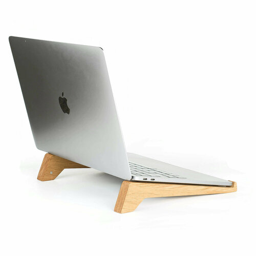 Подставка для ноутбука из натурального дерева. Правильная осанка при работе. Охлаждает ваш ноутбук при высоких нагрузках на процессор.