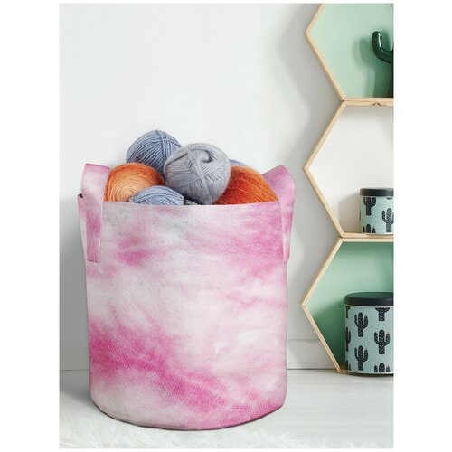 Текстильный мешок горшок для рассады и цветов, из войлока гроубэг JoyArty "Розовая фантазия" 27 л