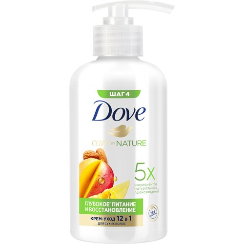 Dove крем-уход для волос Глубокое питание и восстановление, 280 г, 280 мл, банка