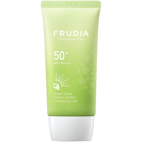 Солнцезащитный гель Frudia "Green Grape Sebum Control Cooling Sun Gel", с зеленым виноградом, SPF 50, 50 г