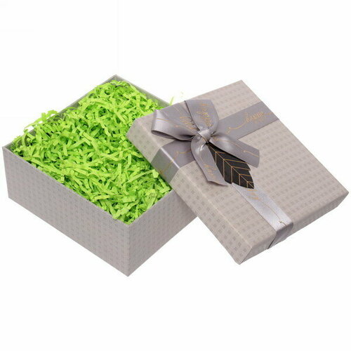 Наполнитель бумажный для подарков «Травушка» 50г (гофре), зелёный