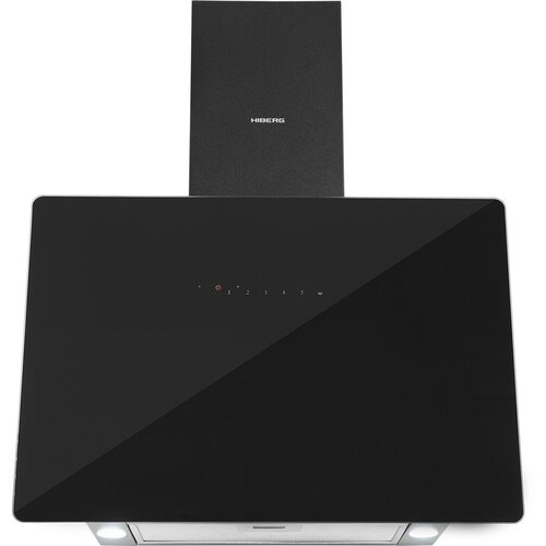 Вытяжка HIBERG VM 6091 B закаленное стекло, сенсорное управление, пульт ДУ, LED подсветка, 900 куб. м. в час, управление взмахом руки