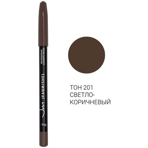 Jeanmishel Косметический карандаш для бровей Professional COSMETIC PENCIL, оттенок 201 светло-коричневый