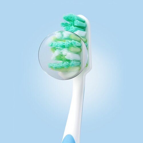 Glister™ Универcальные зубные щетки для взрослых, мягкая жесткость щетины 1 шт синяя