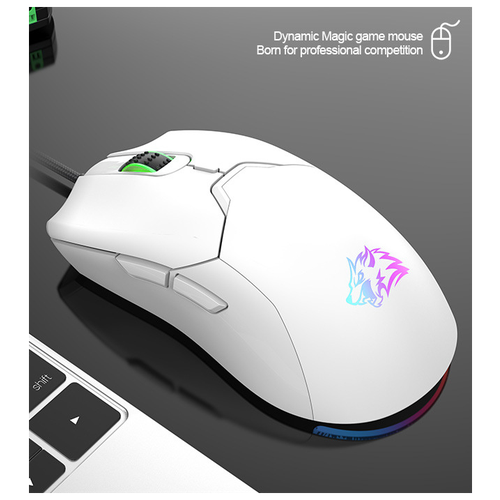Игровая мышь компьютерная Wolf M6 с RGB подсветкой, Мышка проводная для компьютера, ноутбука, Gaming/game mouse, игровые мышки, геймерская, оптическая