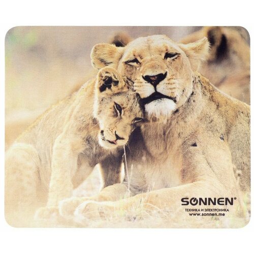 Коврик для мыши Sonnen Lions резина+ткань 22*18*0.3см х3шт