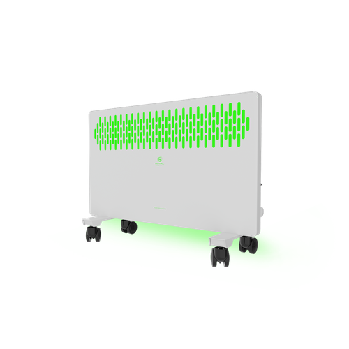 Обогреватель конвектор до 20м2 с X-Образным нагревательным эллементом и Встроенной подсветкой Royal Clima FIORI Meccanico REC-FRWG1500M, Белый