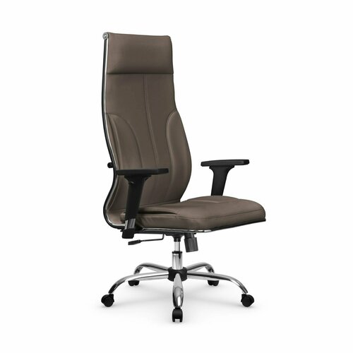 Компьютерное офисное кресло Metta L 1m 46/2D MPES, Топган, осн. 17833, Светло-коричневое
