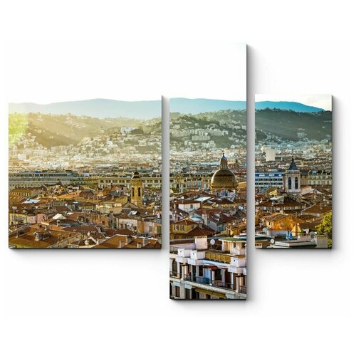 Модульная картина Панорама, Ницца, Франция80x66