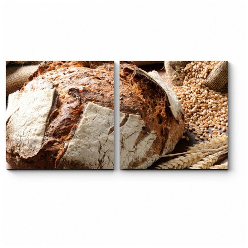 Модульная картина Пряный хлеб 180x90