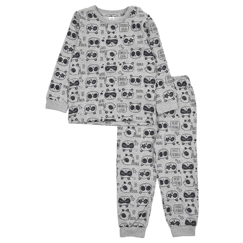 Пижама  Белый Слон, размер 86/92, серый