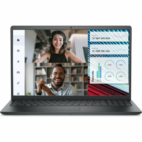 DELL Vostro 3520 [(3EL)-G2G-CCDEL1135D505_W11PRO] (клав. РУС. грав.) black 15.6" {FHD i5-1235U(1.3Ghz)/16Gb 2slot/512Gb SSD/RJ45/W11Pro}