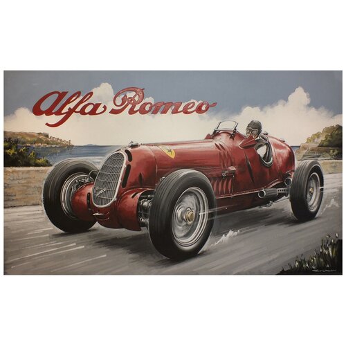 Постер / Плакат / Картина Alfa Romeo 90х120 см в подарочном тубусе