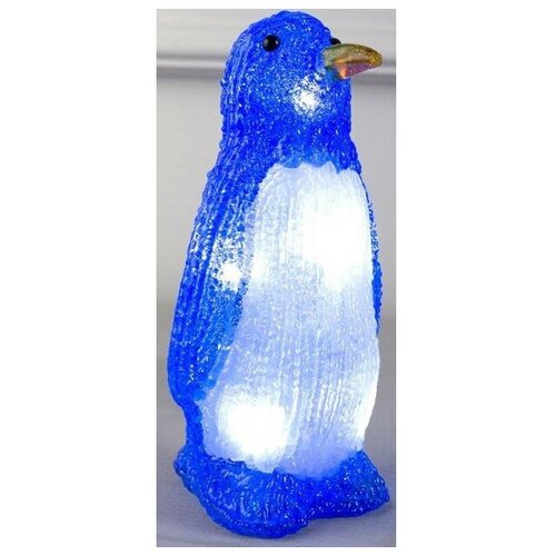 Фигура акрил.'Пингвин маленький' 20х7х7 см, 10 LED, AAx2 (не в компл.), белый