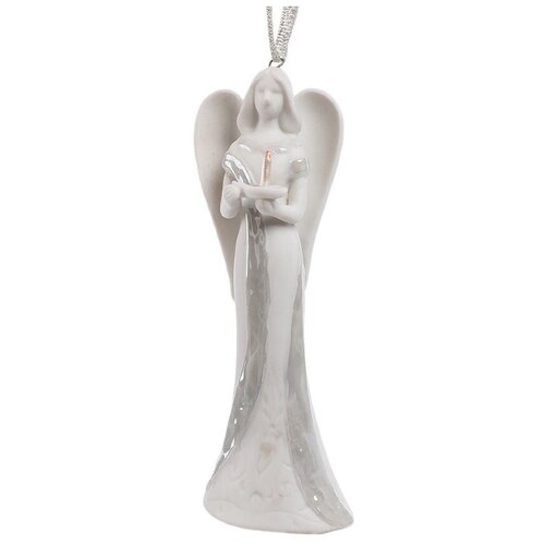 Подвесная фигурка Pavone Ангел со свечой, 11 см белый 11 см 4 см 20 г 3 см