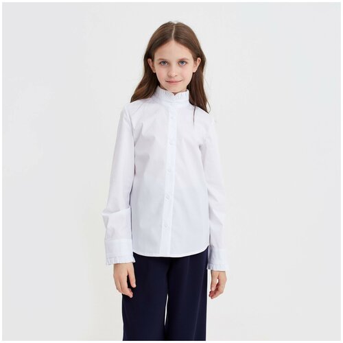 Школьная блуза Minaku, размер 32, белый