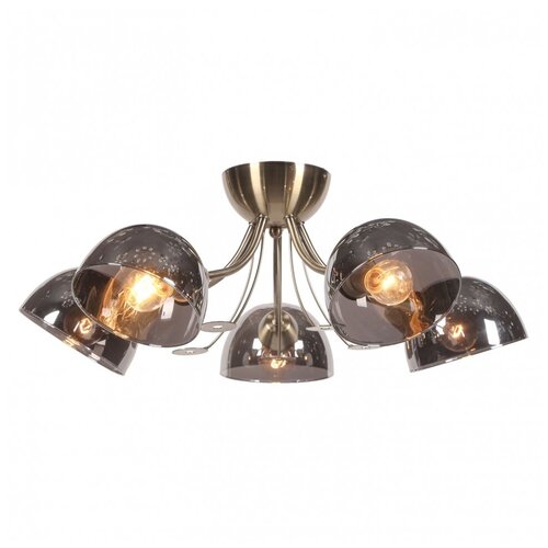 Люстра Lussole Gresham LSP-8368, E27, 200 Вт, кол-во ламп: 5 шт., цвет: бронзовый