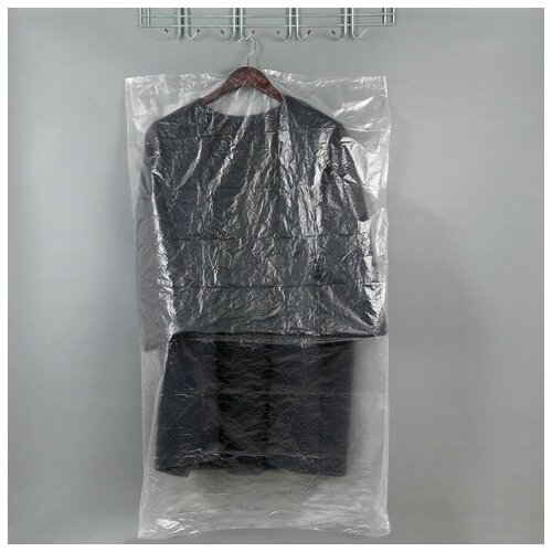 Набор чехлов для одежды 65х110 см, 6 шт, цвет прозрачный