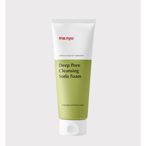 Manyo Factory Deep Pore Cleansing Soda Foam - пенка для умывания против воспалений и жирного блеска