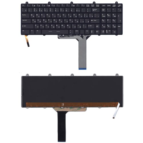 Клавиатура для ноутбука MSI GE60 GE70 GT70 черная с рамкой и подсветкой 7 цветов