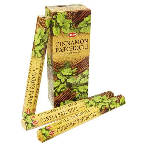 Благовоние HEM Корица Пачули Cinamon Patchouli блок 6 упаковок