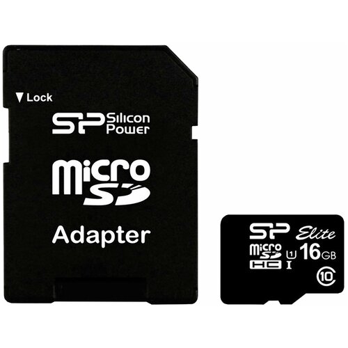 Карта памяти microSDHC 16 GB SILICON POWER UHS- I U3, V30, 85 Мб/ сек (cl.10), адаптер, SP016GBSTHBU1V10SP