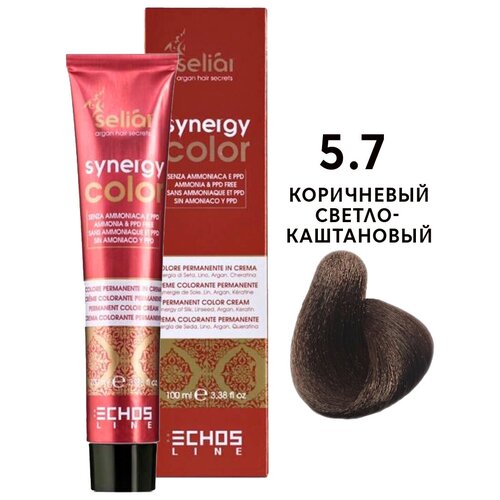 Echosline Seliar Color безаммиачная крем-краска, 5.7 коричневый светло-каштановый, 100 мл
